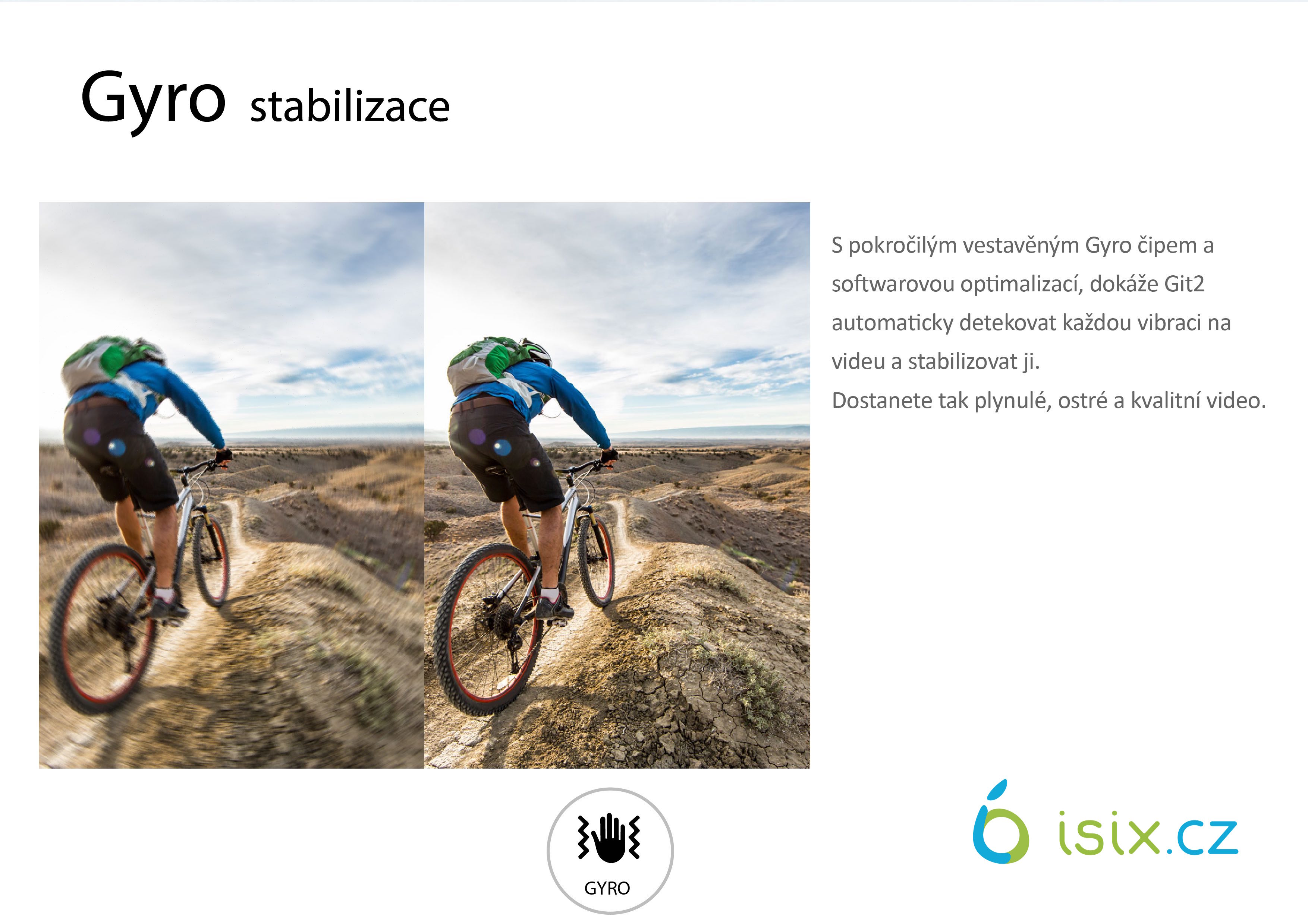 GITUP™ GIT2 pro Panasonic sensor 90° FOV outdoorová kamera ISIX